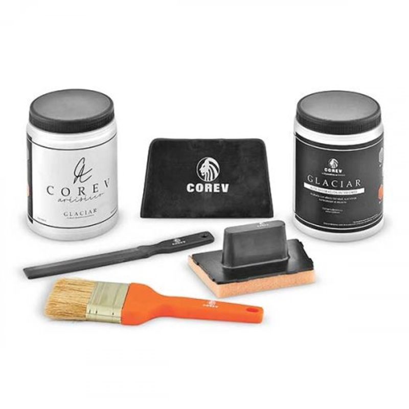 Kit Textura Glaciar Blanco Metalizado 2L - Easy Colombia