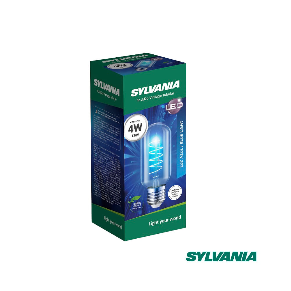 Bombillo Led Tubular Vintage Filamento 4W E27 Luz Azul - Easy Colombia