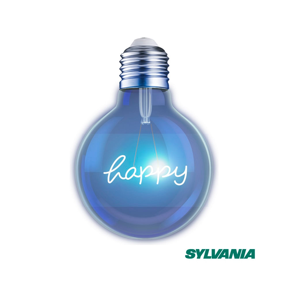 Bombillo Led Globo Vintage Filamento Happy 4W E27 Luz Azul - Easy Colombia