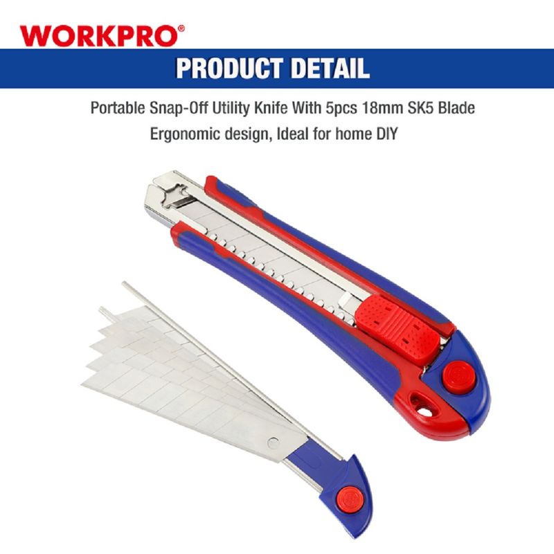 Cuchillo De Carga Automática Workpro 18Mm - Easy Colombia