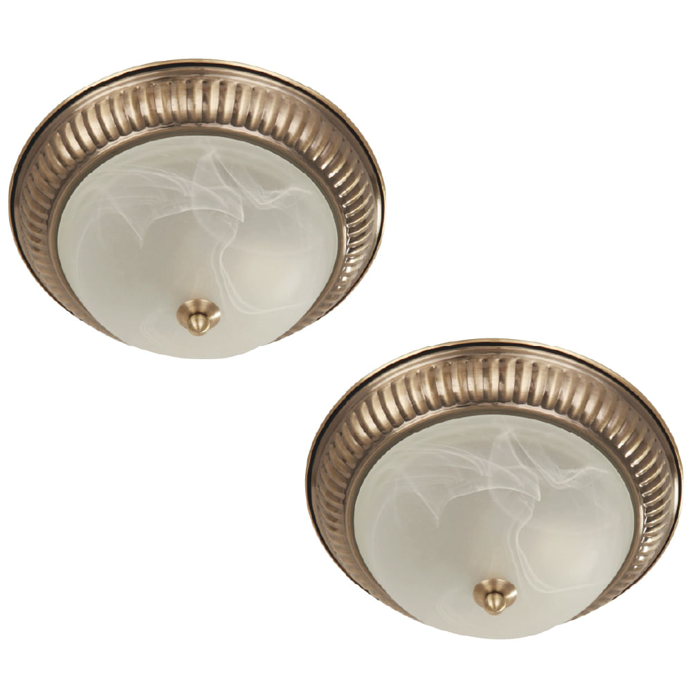 Lámpara Techo Bronce Antiguo 1L E27 60W 2P - Easy Colombia