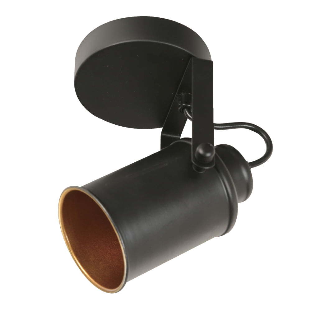 Lámpara Techo Reflectora Negro 1L E27 40W - Easy Colombia