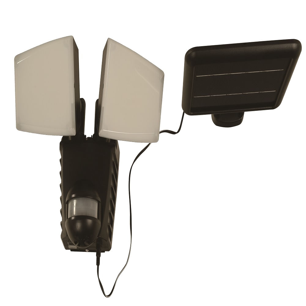 Lámpara Led Sol Rf Negro 1L8W3.7V6500K S.Mov/Lz