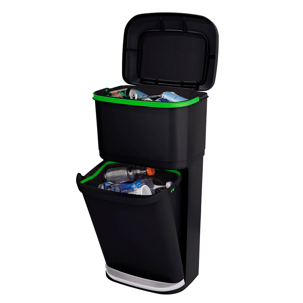 Caneca Negra 49.96 Lts de Pedal 2 en 1 - Easy Colombia