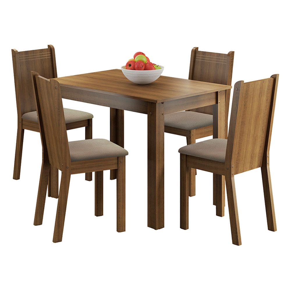 Comedor 4 Sillas Ana Rectan 104X68X76 Cm - Easy Colombia