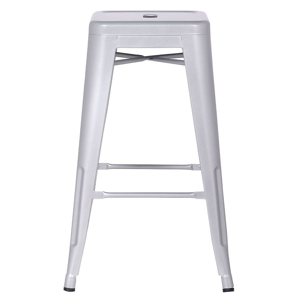 Banquito Bar Spot 42x42x68, Silver - Easy Colombia