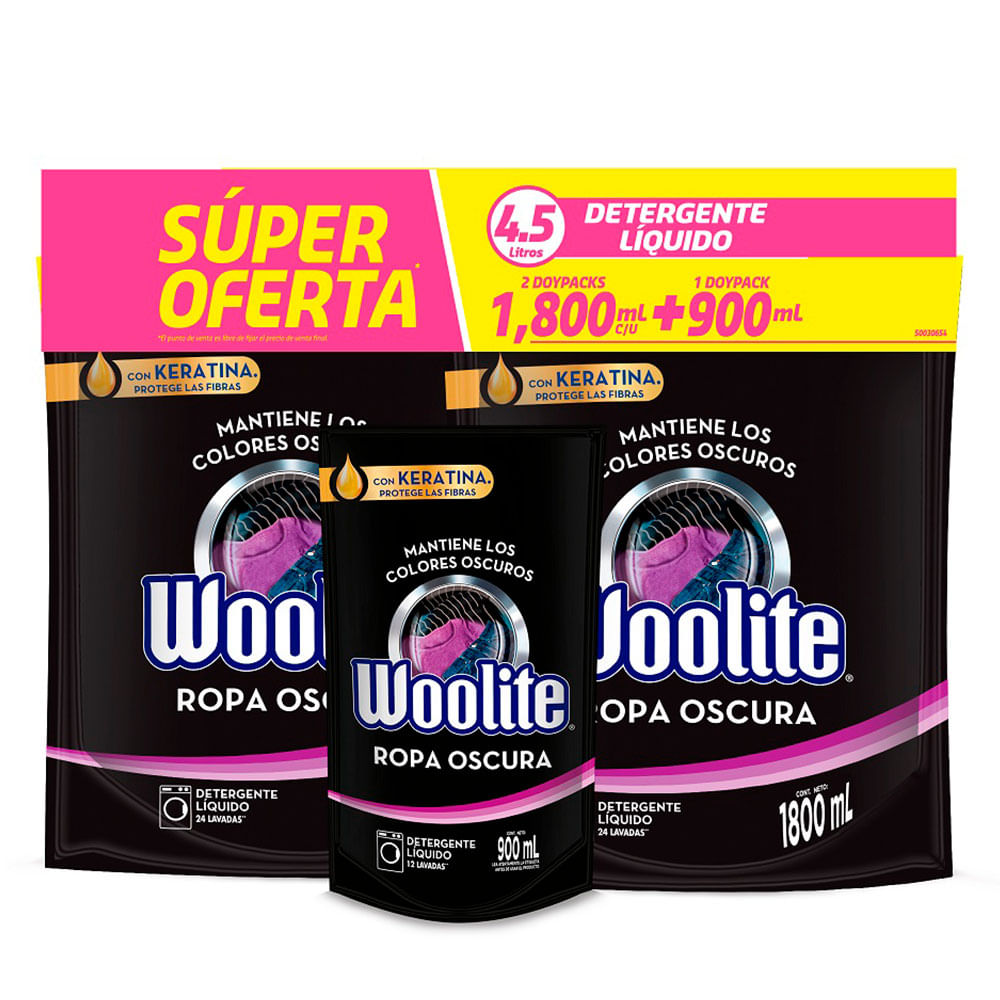 WOOLITE KRT RP OSCURA 1800ML X2 900ML - Easy Colombia