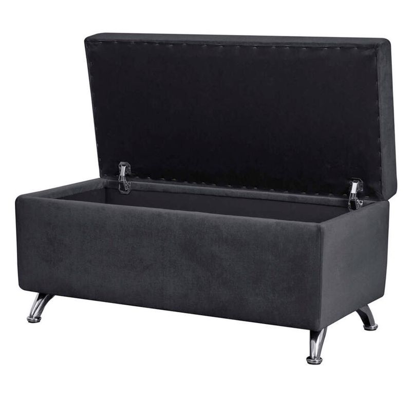 PUFF BODEGA RECTANGULAR LENNON PLOMO