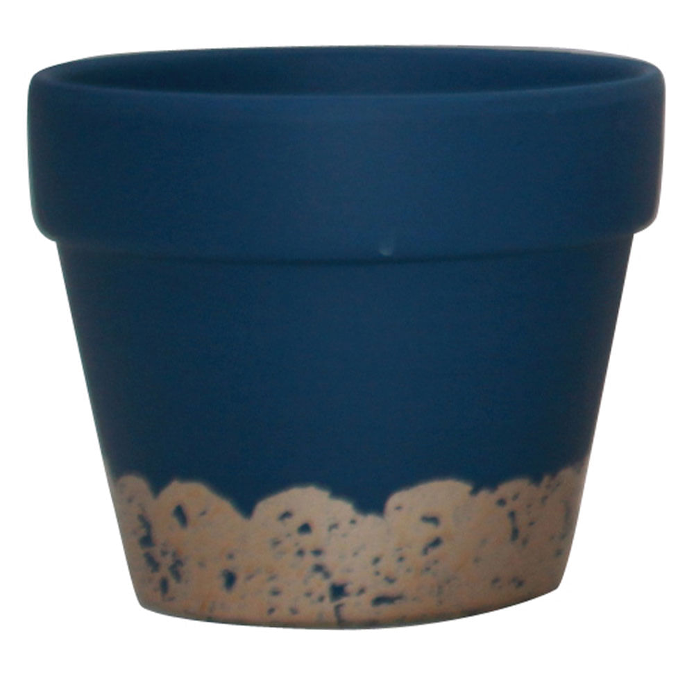 MACETA CERAMICA PERSEO AZUL 12CM - Easy Colombia