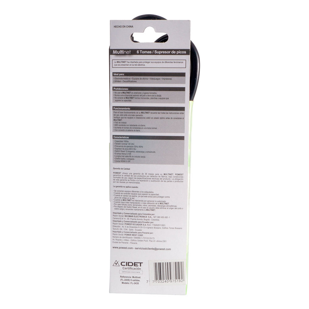 MULTIT SUPRES 6T REGLETA 90J NGR TECH BA