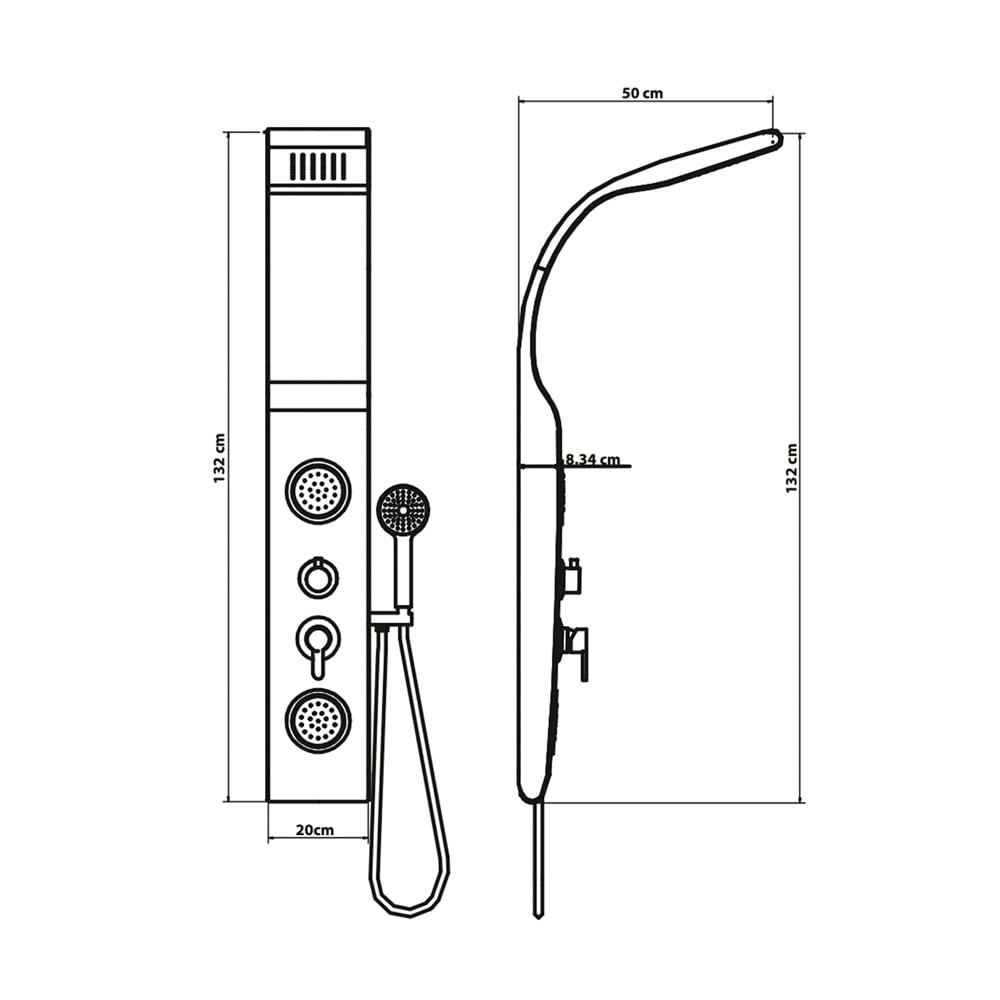 COLUMNA DE DUCHA 132X20X50 CM - Easy Colombia
