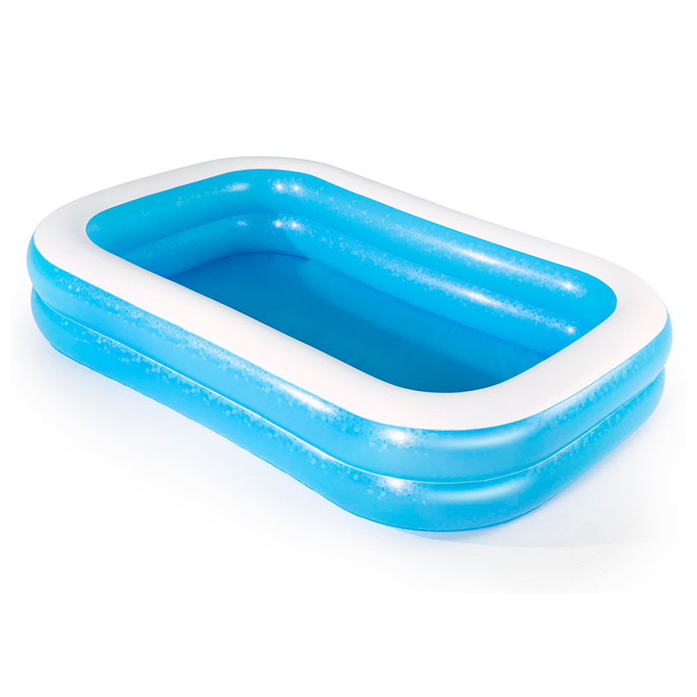 PISCINA INFLABLE RECTANGULAR AZUL