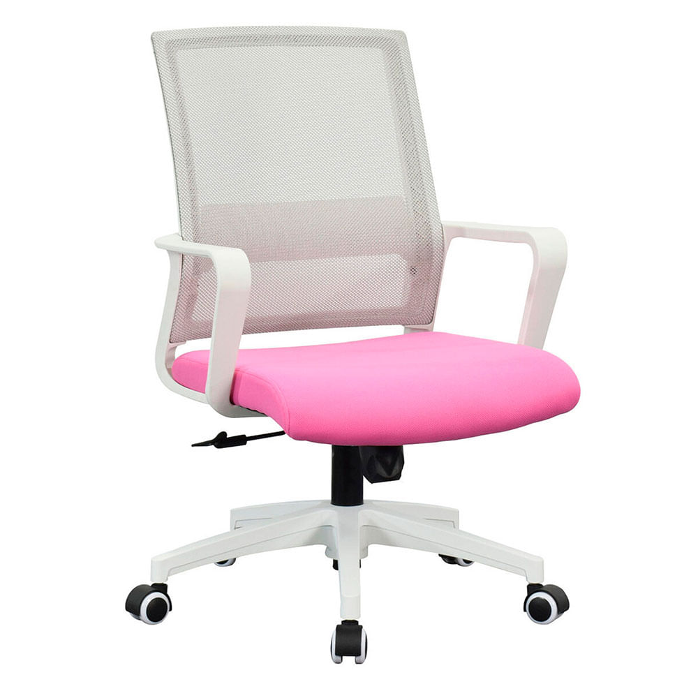 SILLA PC LYNX 62X63.5X88CM GRIS/ROSA - Easy Colombia