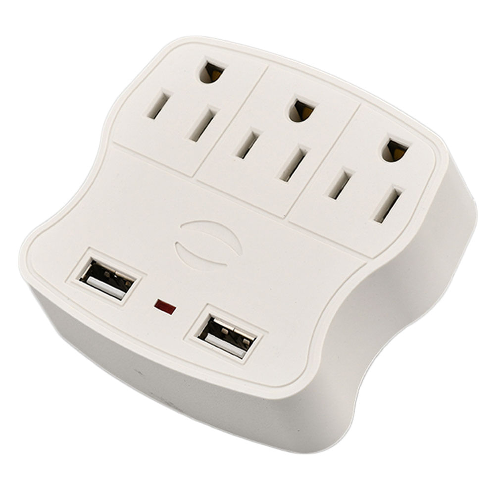 MULTITOMA 3 SALIDAS + 2 USB - Easy Colombia