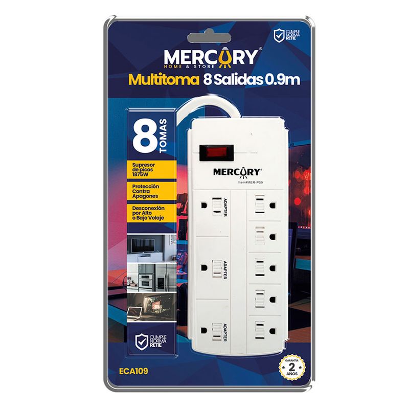 MULTITOMA MERCURY RETIE 8S 0.9M 3X14AWG - Easy Colombia