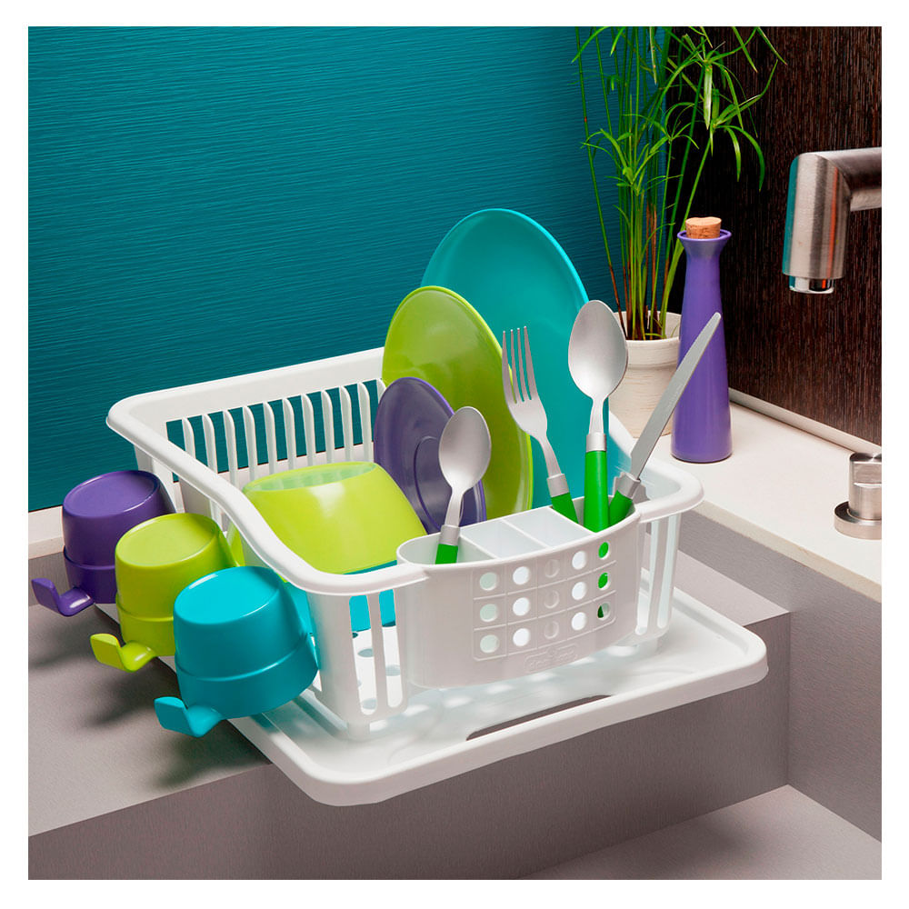 ESCURRIDOR MAXI PLASTICO BLANCO - Easy Colombia