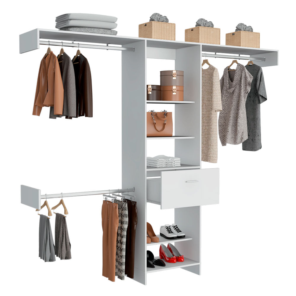 CLOSET MANCHESTER 1 CAJ BLANCO210X250X41 - Easy Colombia