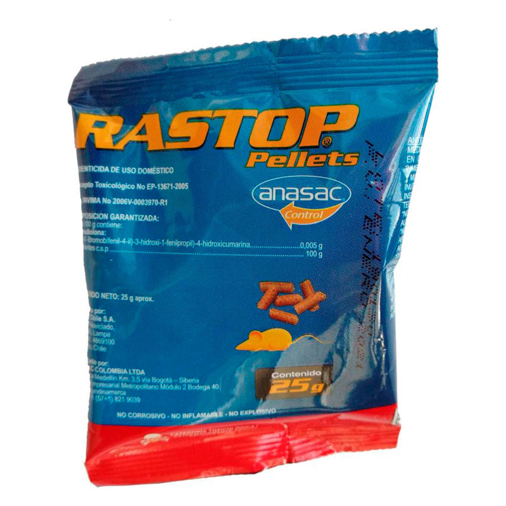 RASTOP PELLET SACHET 25 GR - Easy Colombia