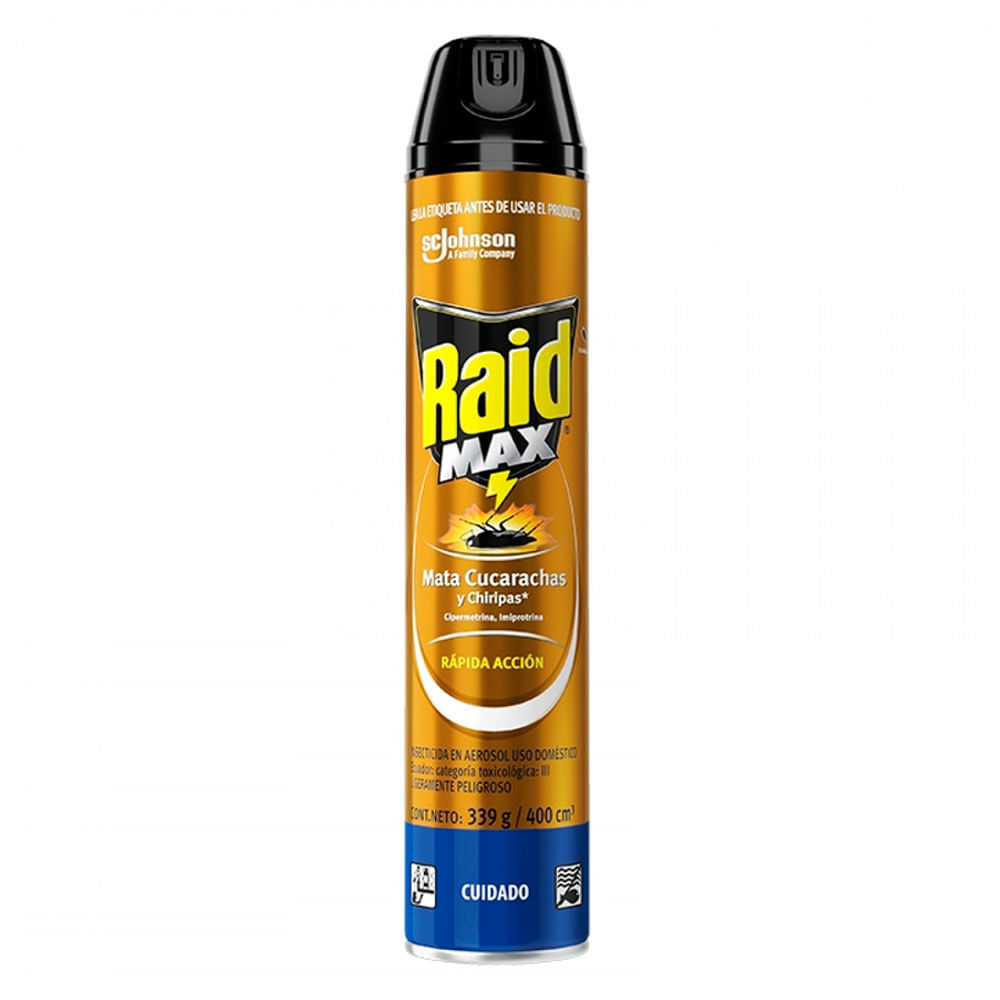 Aerosol Raid Max Cucarachas y arañas x400ml - Easy Colombia