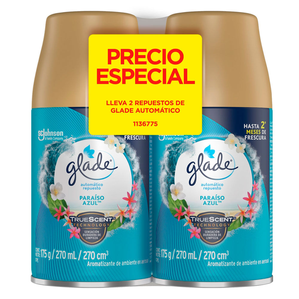Glade Automatic Rpto x 2Un 270ml C/U P.E - Easy Colombia