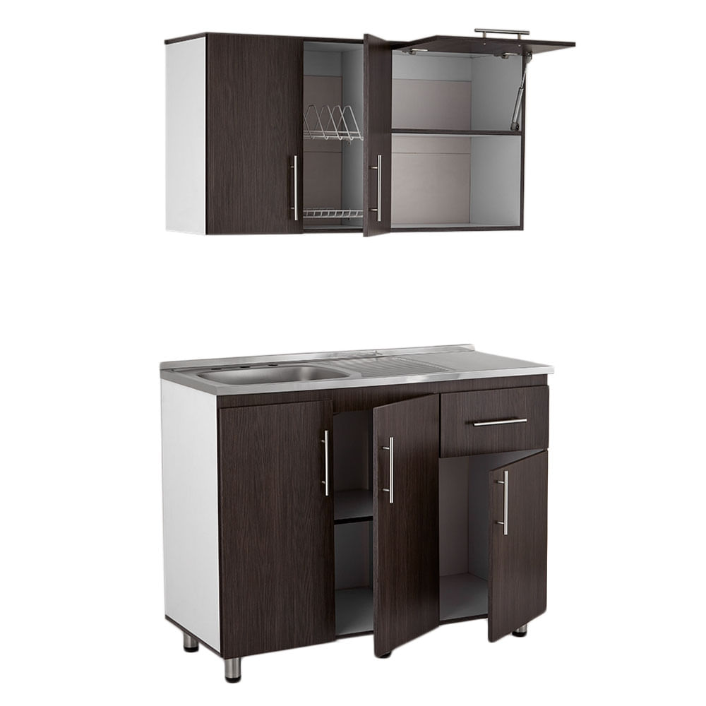 Cocina integral Atenas 120cm salvaje izquierda Moduofi easy.co - Easy ...