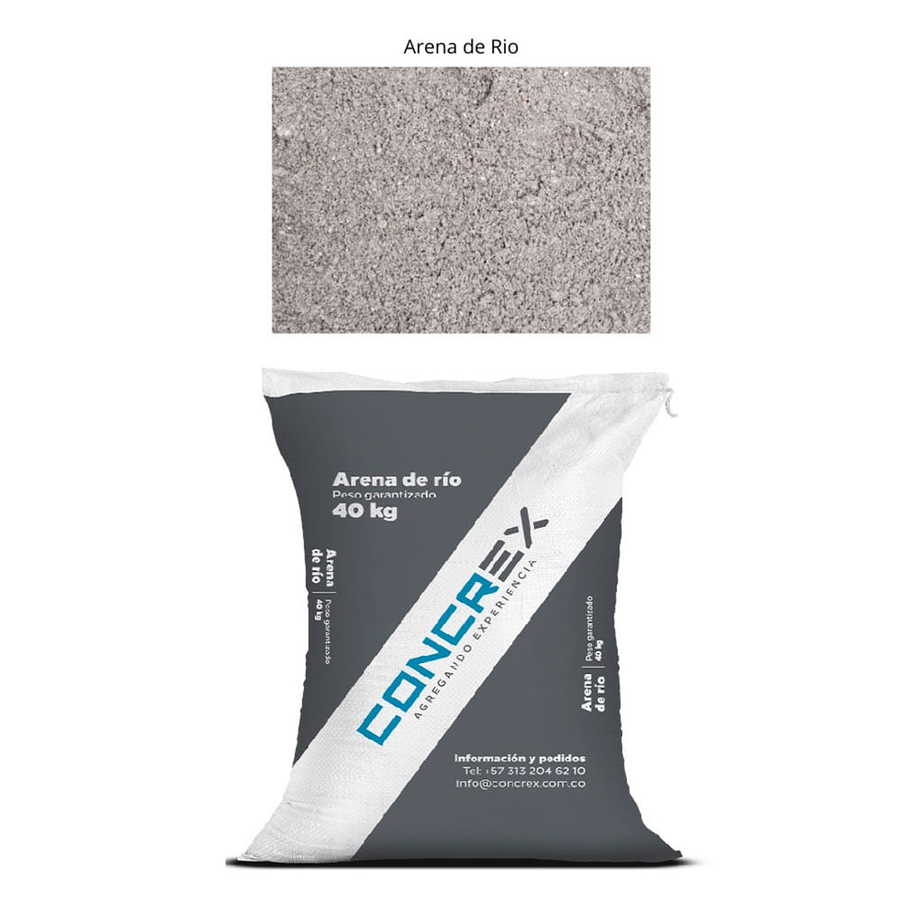ARENA DE RIO CONCREX 40KG - Easy Colombia