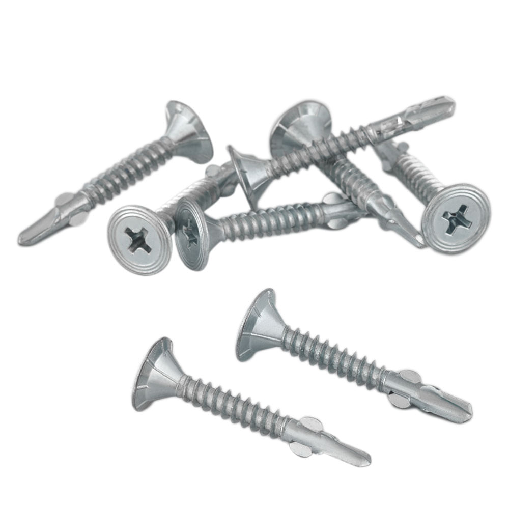 Tornillo Avellanado 8 mm x 1 ¼" Phillips Nervado Punta Broca x50und ...