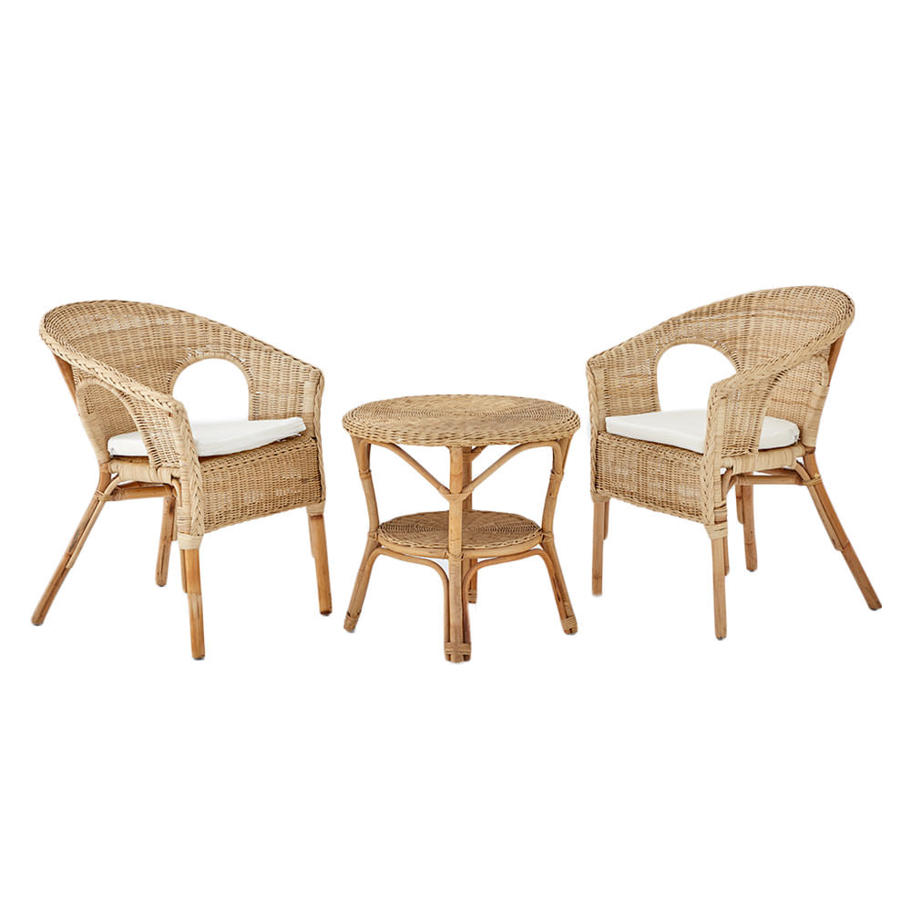 Set Conversacion Faion Rattan Natural - Easy Colombia