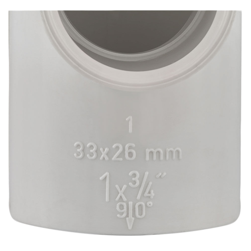 Tee 1x3/4" Reducida Presión Pvc - Easy Colombia