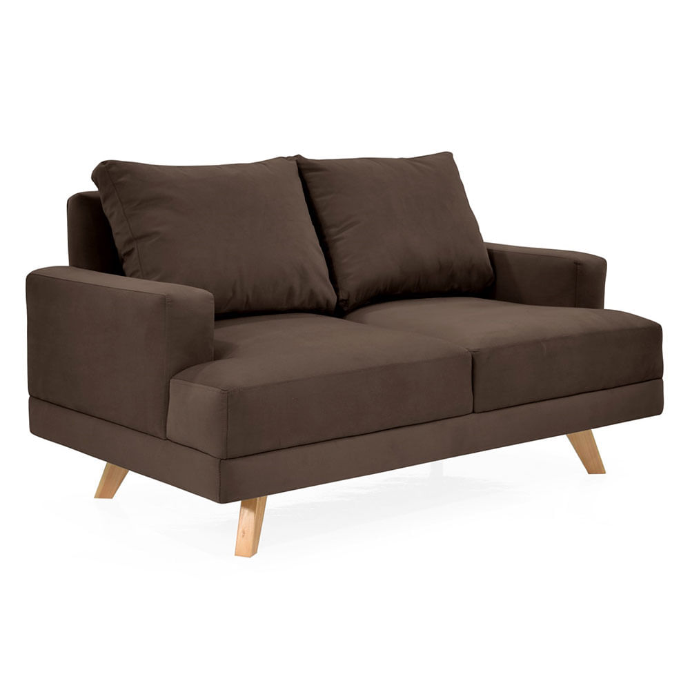 SOFA 2P LISBOA CHOCOLATE 81X137X84 - Easy Colombia