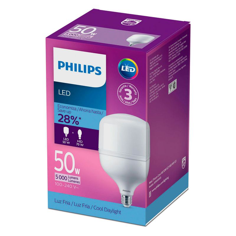 BOMBILLO LED PHILIPS LUZBLANCA 5000LM50W - Easy Colombia