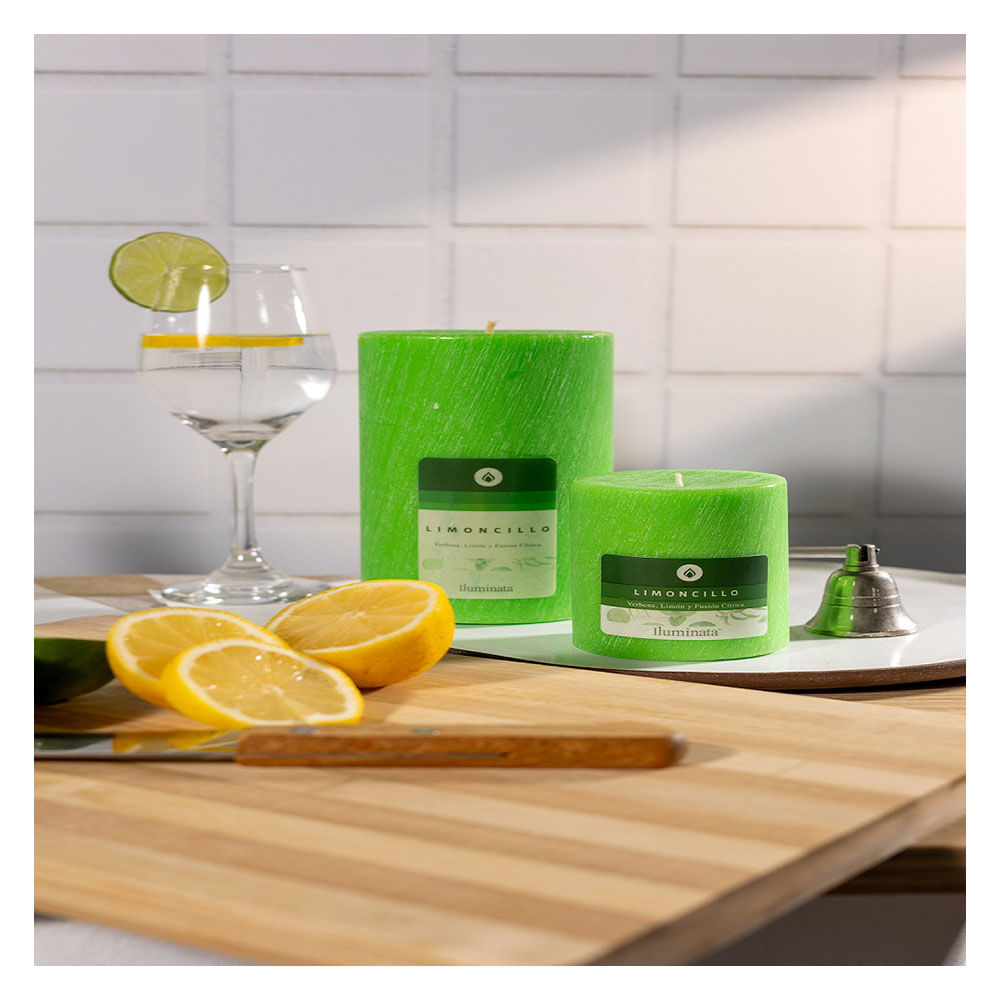 VELA PILAR ILUMINATA LIMONCILLO 330GR - Easy Colombia