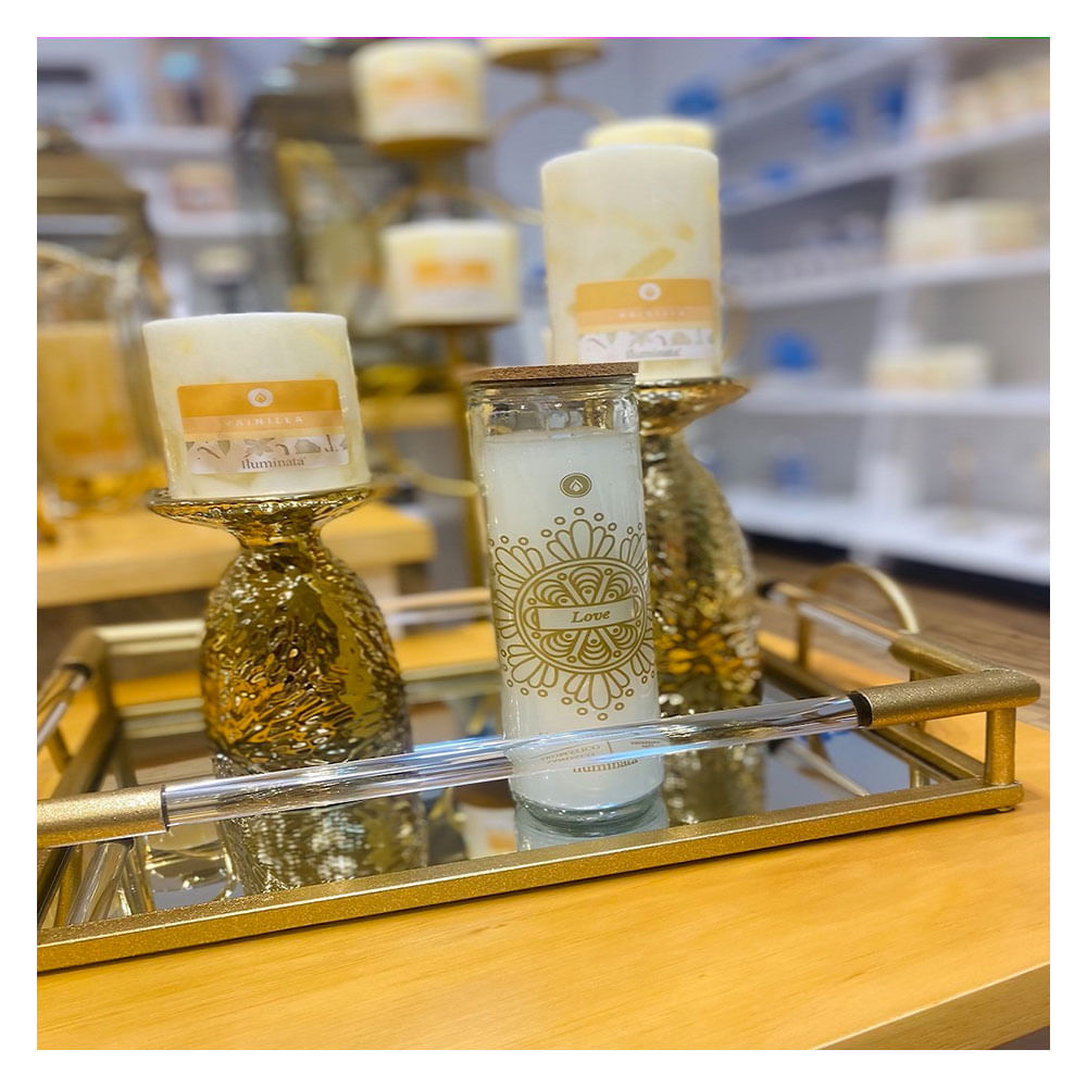 VELA VASO ILUMINATA MANDARINA 350G - Easy Colombia