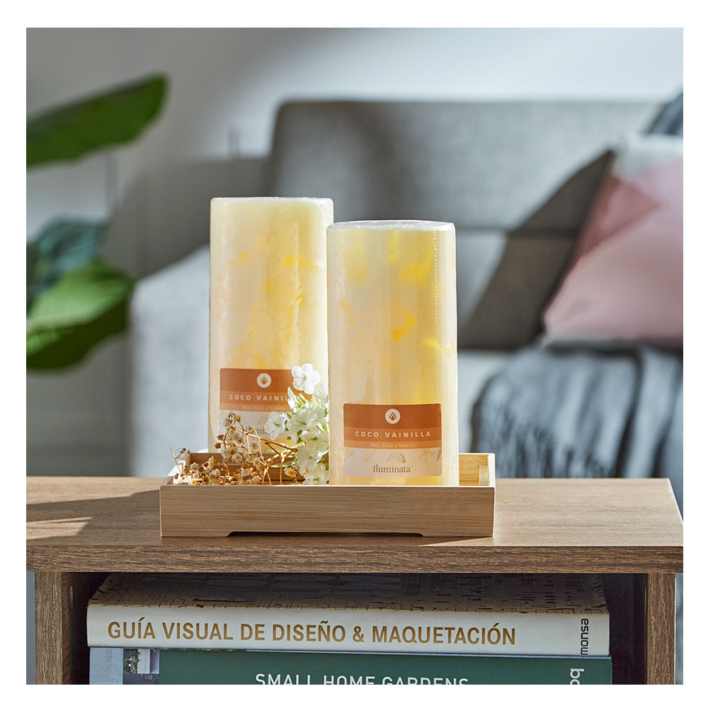 VELA PILAR ILUMINATA COCO VAI 625GR - Easy Colombia