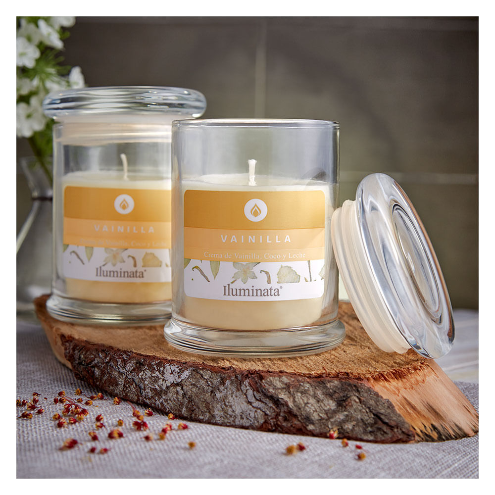 VELA VASO ILUMINATA VAINILLA 135GR - Easy Colombia
