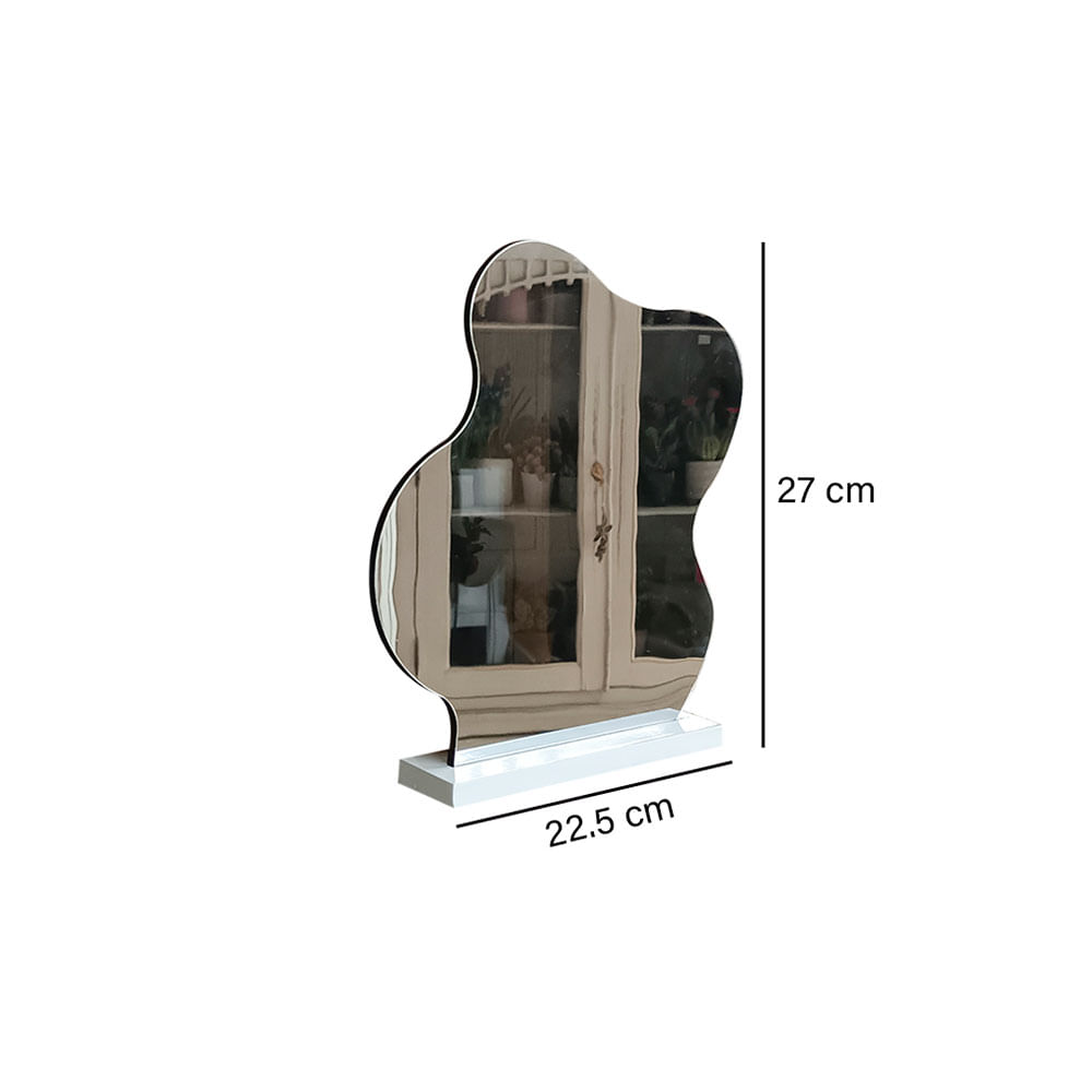 Espejo decorativo irregular 22.5x5x27cm blanco Marres easy.co - Easy ...