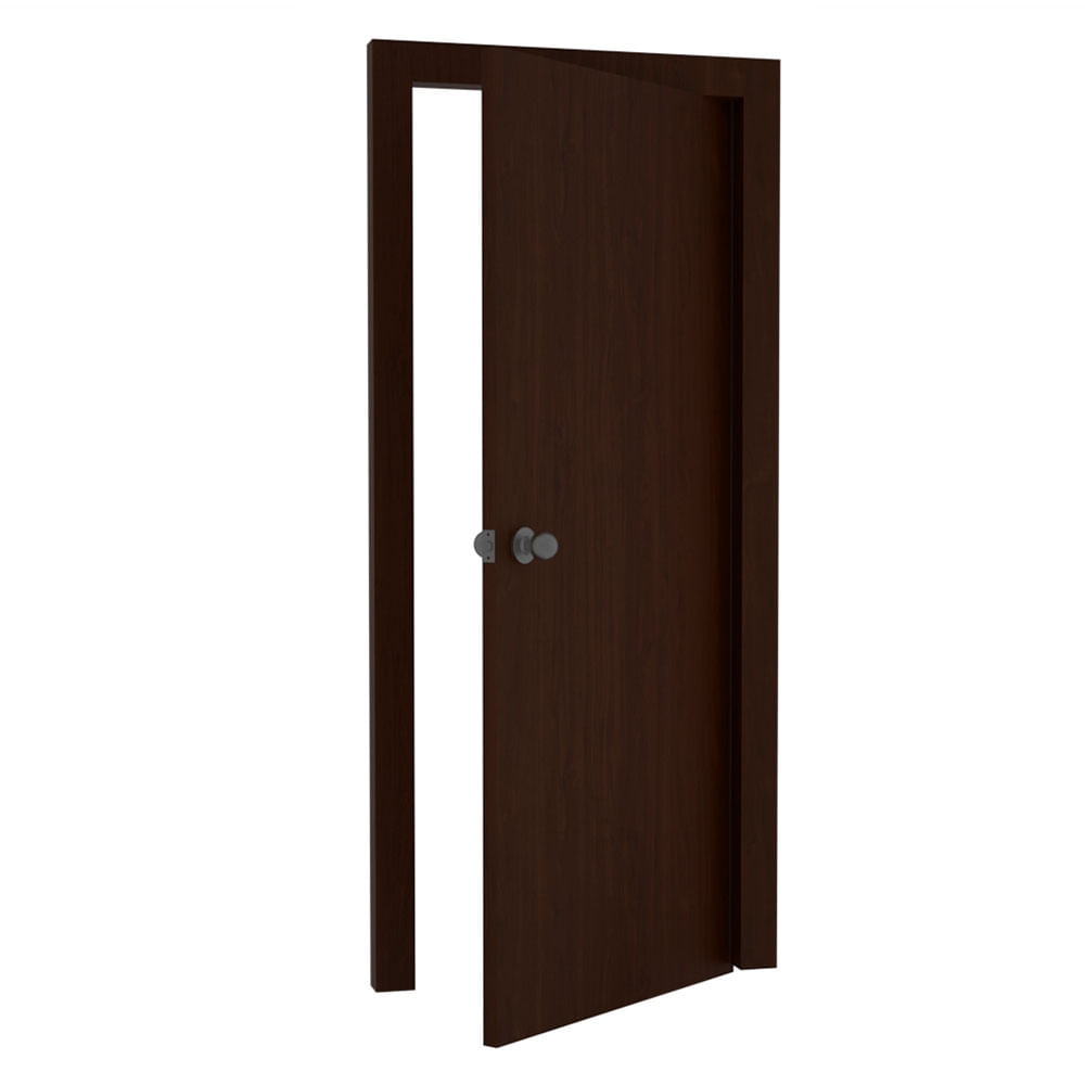 Puerta batiente melamina 70x220cm cedro Moduofi easy.co - Easy Colombia