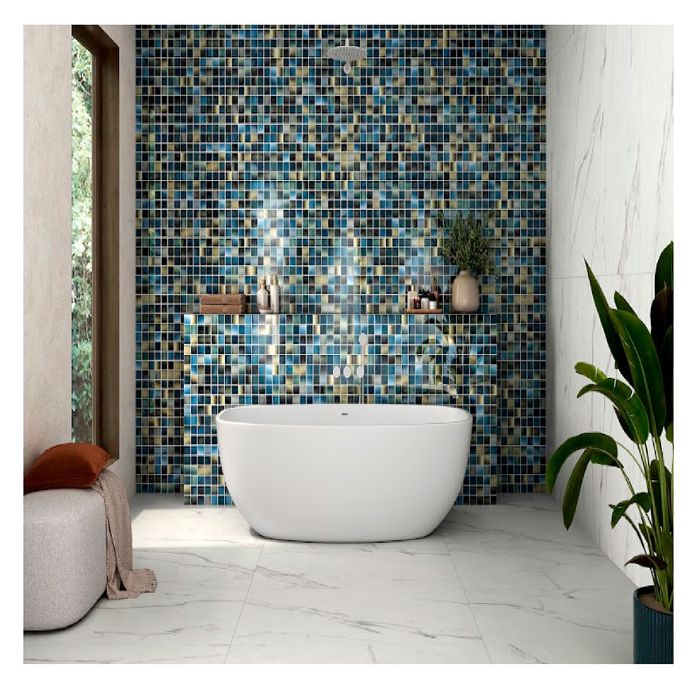Malla piso/pared cerámica Pool Cloudy multicolor 4mm 30.6x30.6cm 0.09m2 Intermatex easy.co ...