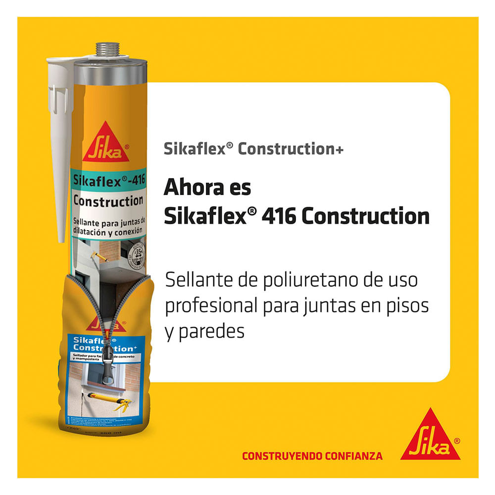 Silicona Sikaflex-416 Construction gris x300ml Sika easy.co - Easy Colombia