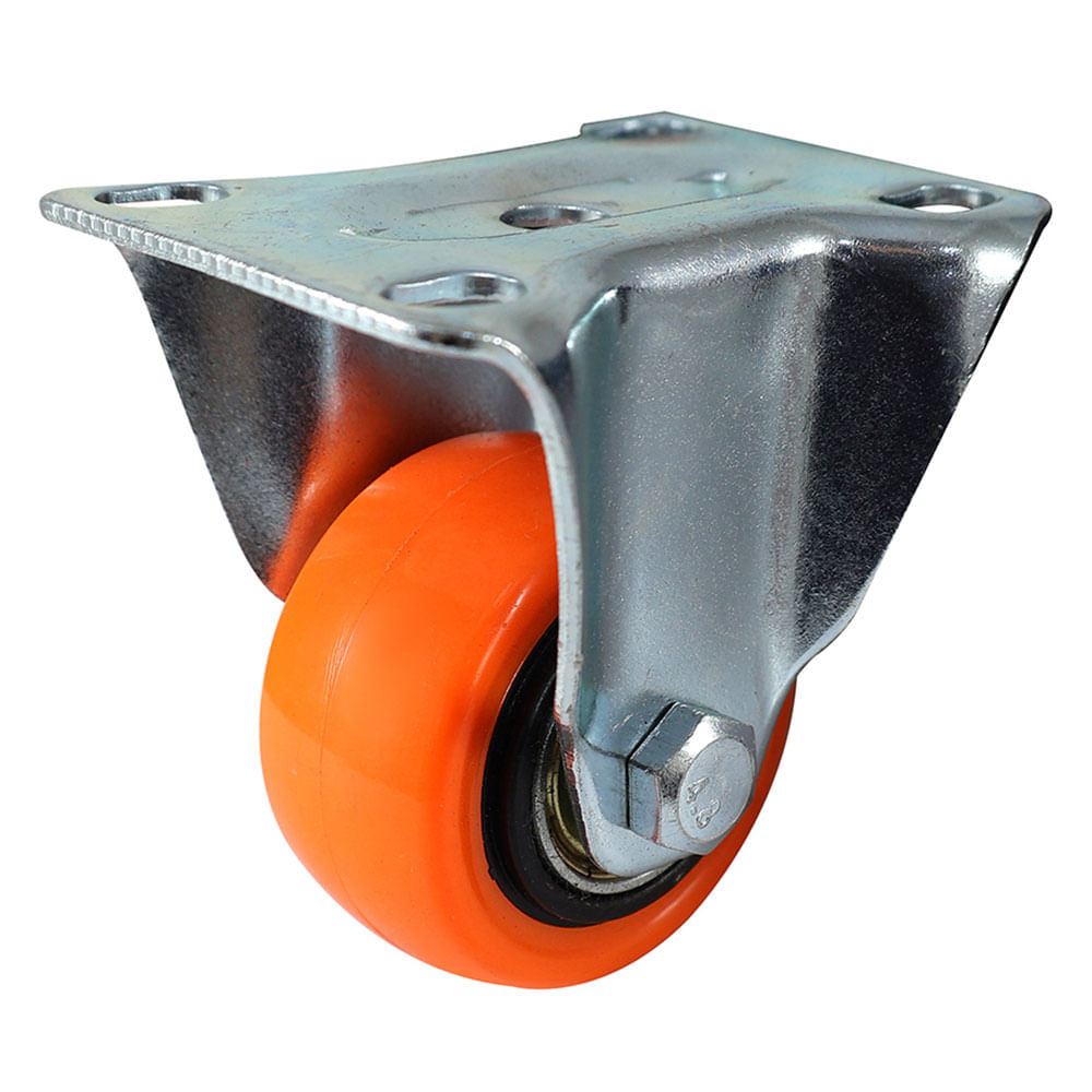 Rodachina fija 40mm 30kg naranjo Discover easy.co - Easy Colombia