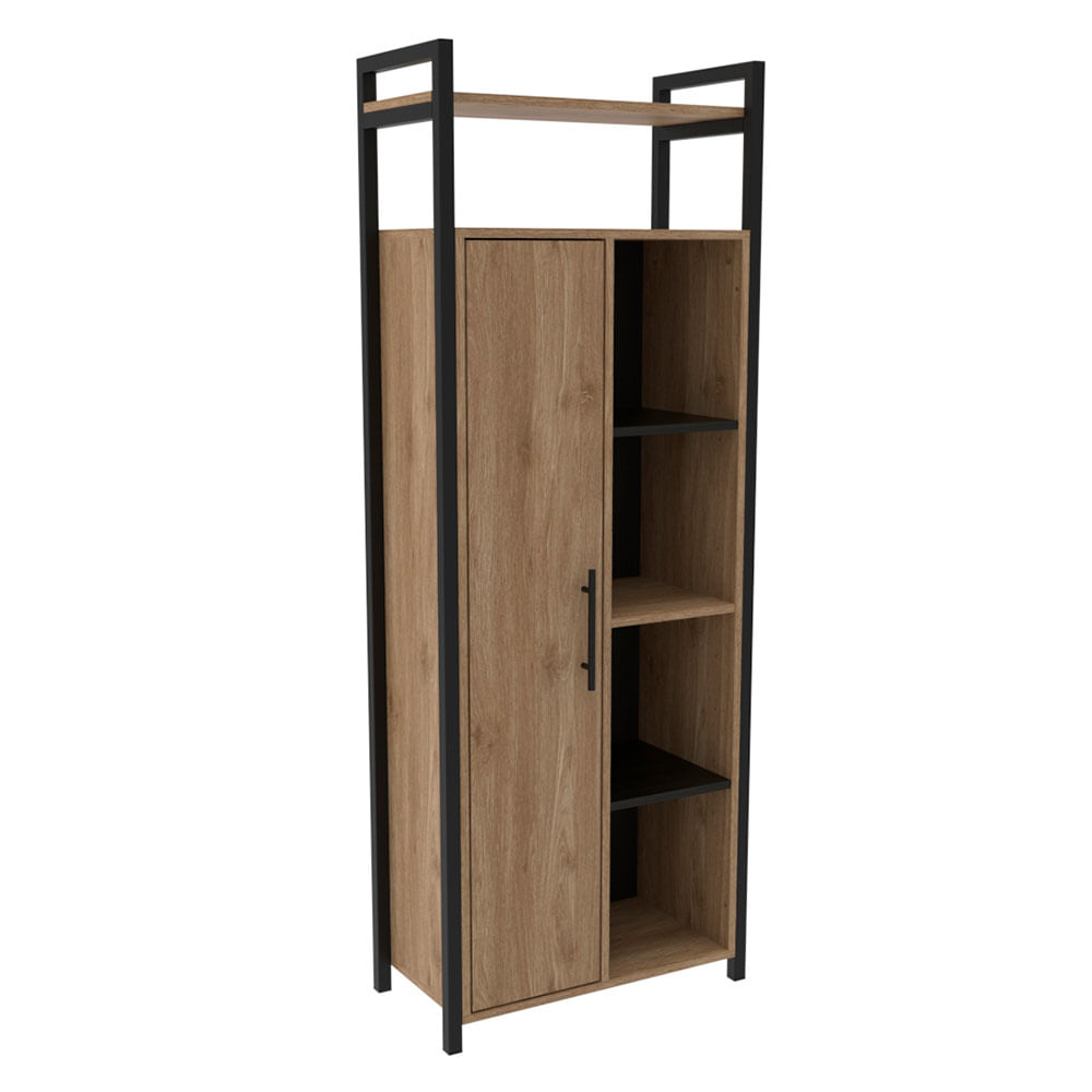 Biblioteca Osten palermo/negro 160x60x30cm Moduofi easy.co - Easy Colombia