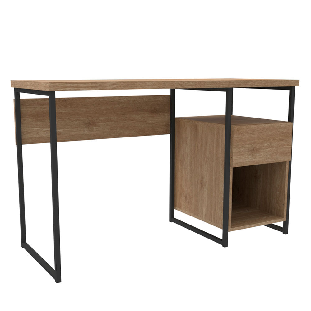 Escritorio Song 75x120x50cm palermo/negro Moduofi easy.co - Easy Colombia