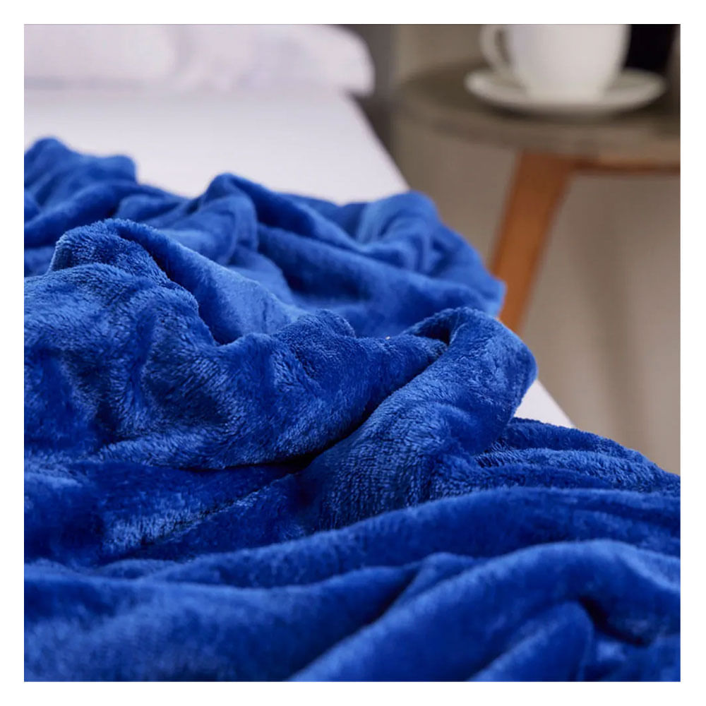 Cobija flannel sencillo azul Fenissa easy.co - Easy Colombia