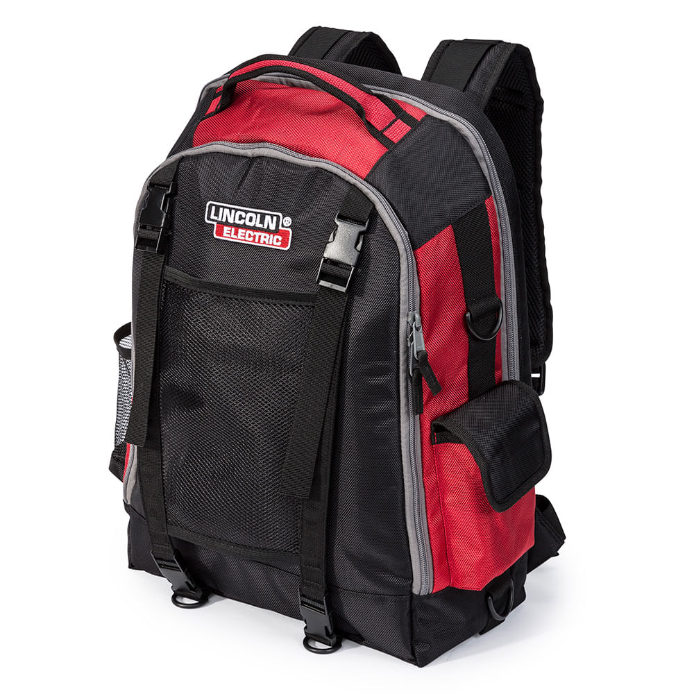 Mochila soldador Todo en Uno negro/rojo capacidad 48L Lincoln Electric ...
