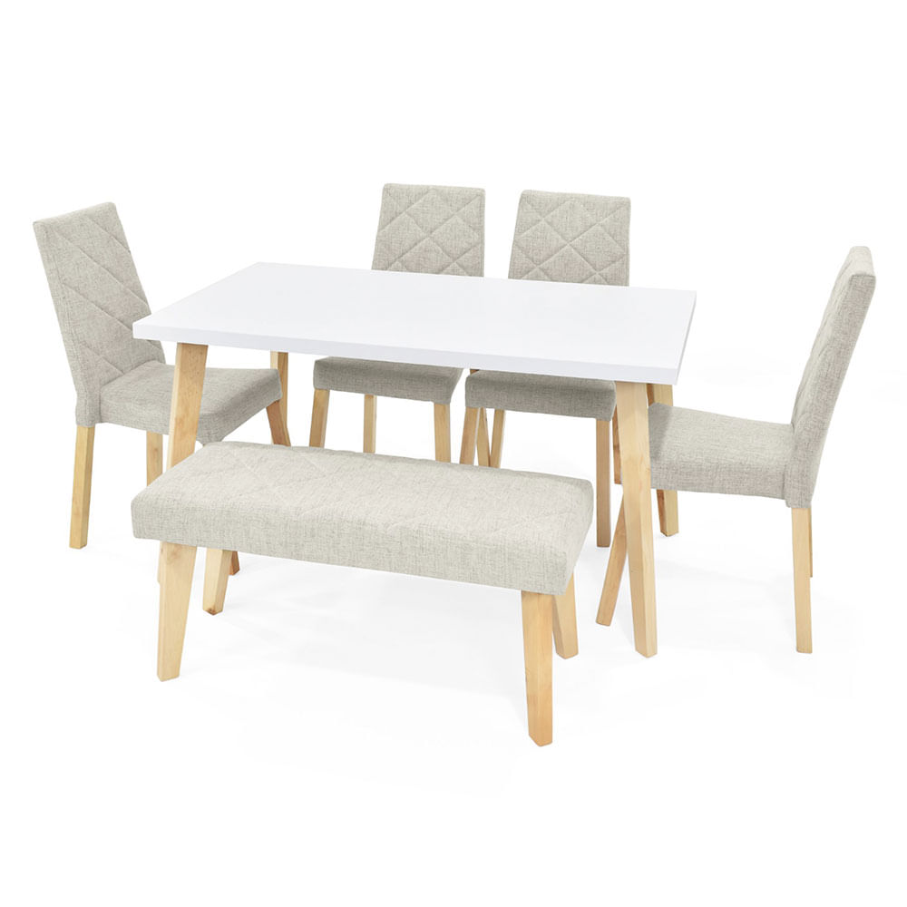 Comedor 4 sillas 138x80x76cm + butaco Lugo Matiz Liverpool Hogar ...