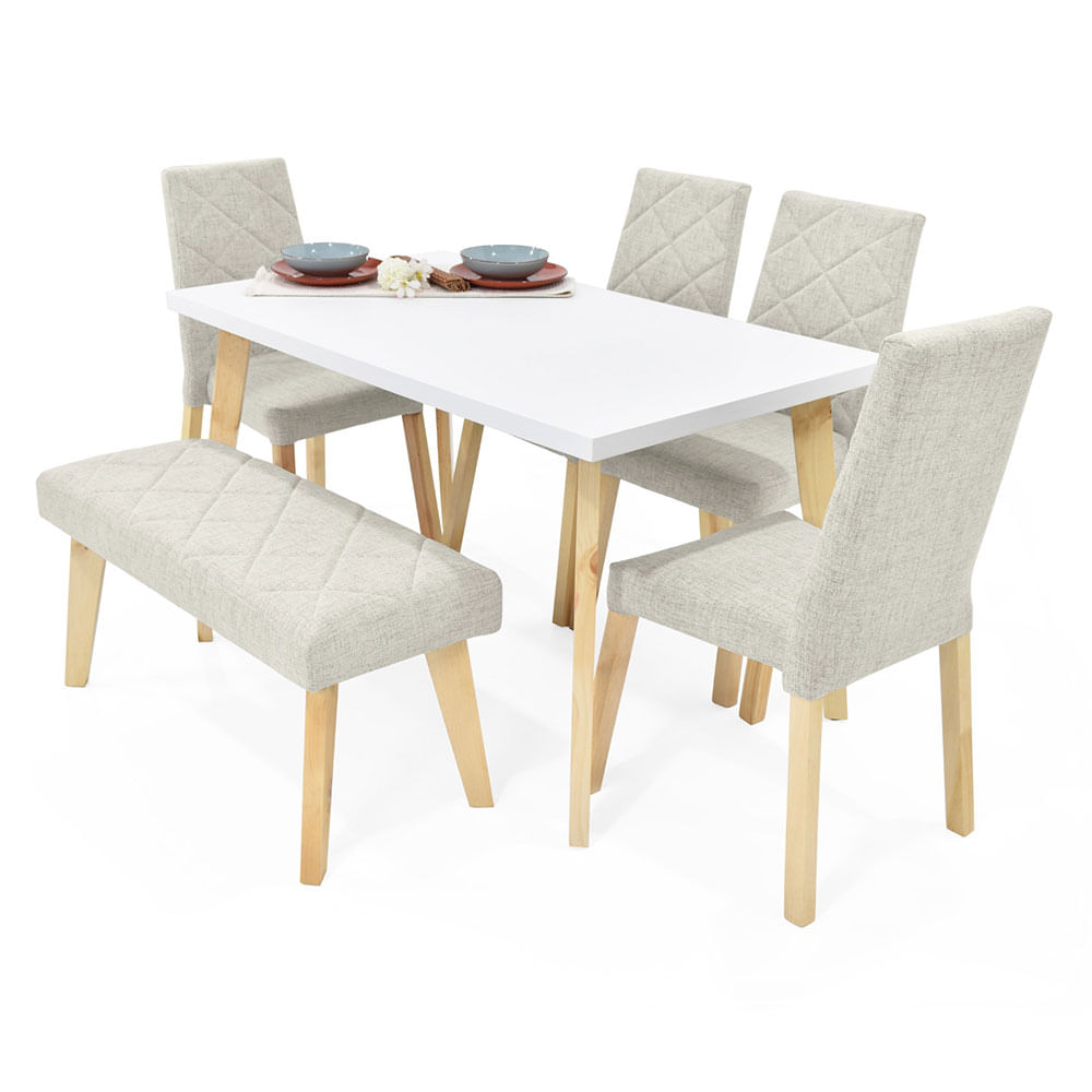 Comedor 4 sillas 138x80x76cm + butaco Lugo Matiz Liverpool Hogar ...
