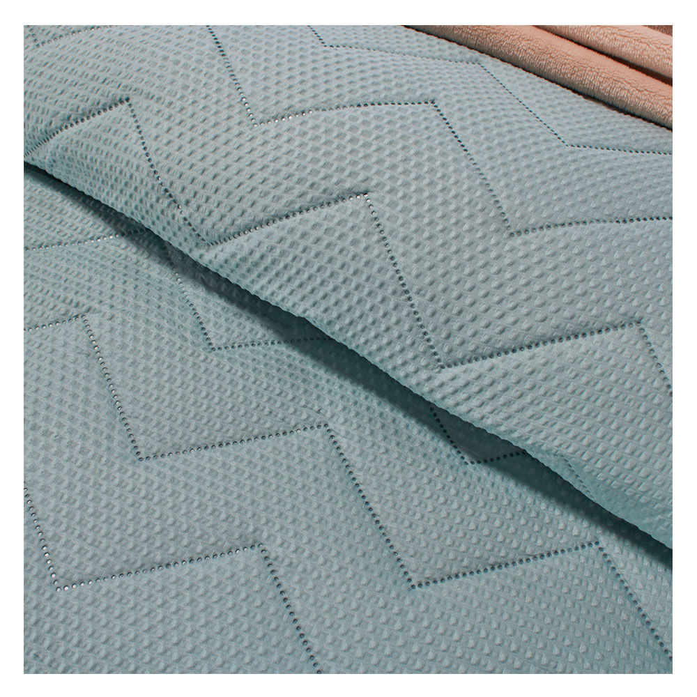 Cubrelecho sencillo corrugado verde eucalipto Wamsutta easy.co - Easy ...