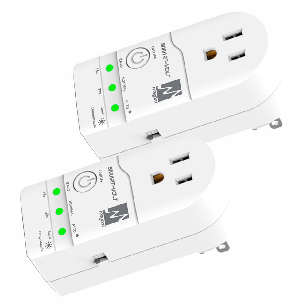 Pack 2 protector voltaje Smartvolt 1800W 15A 120V Magom easy.co - Easy Colombia