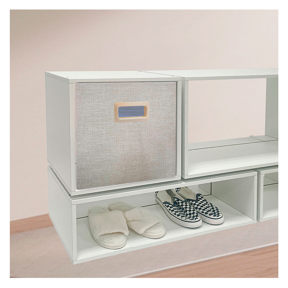 Estante modular alto simple blanco 34.5x34.5x30.2cm Hacks&Racks easy.co ...