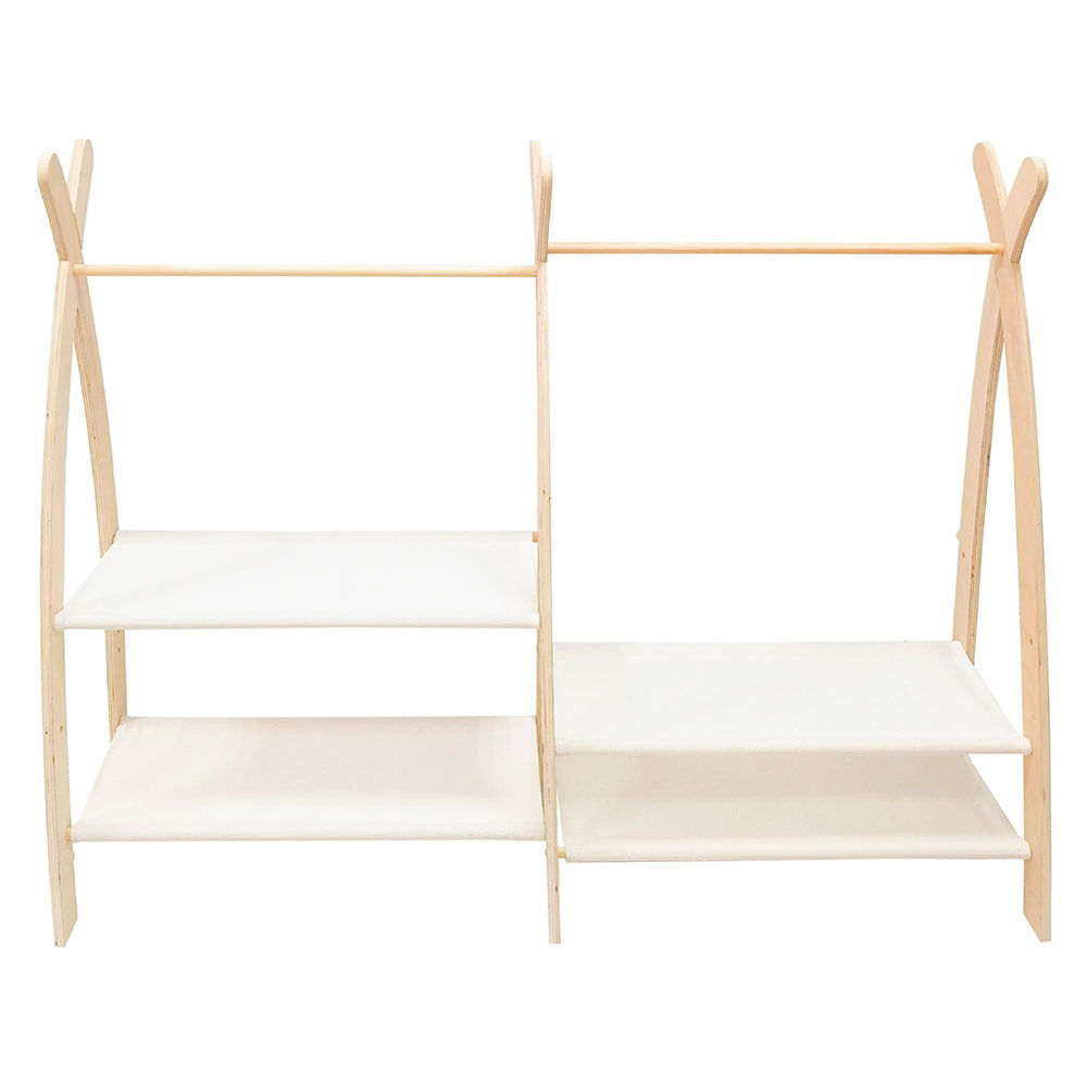 Clóset infantil 96x106x32cm doble con tela Hacks&Racks easy.co - Easy ...